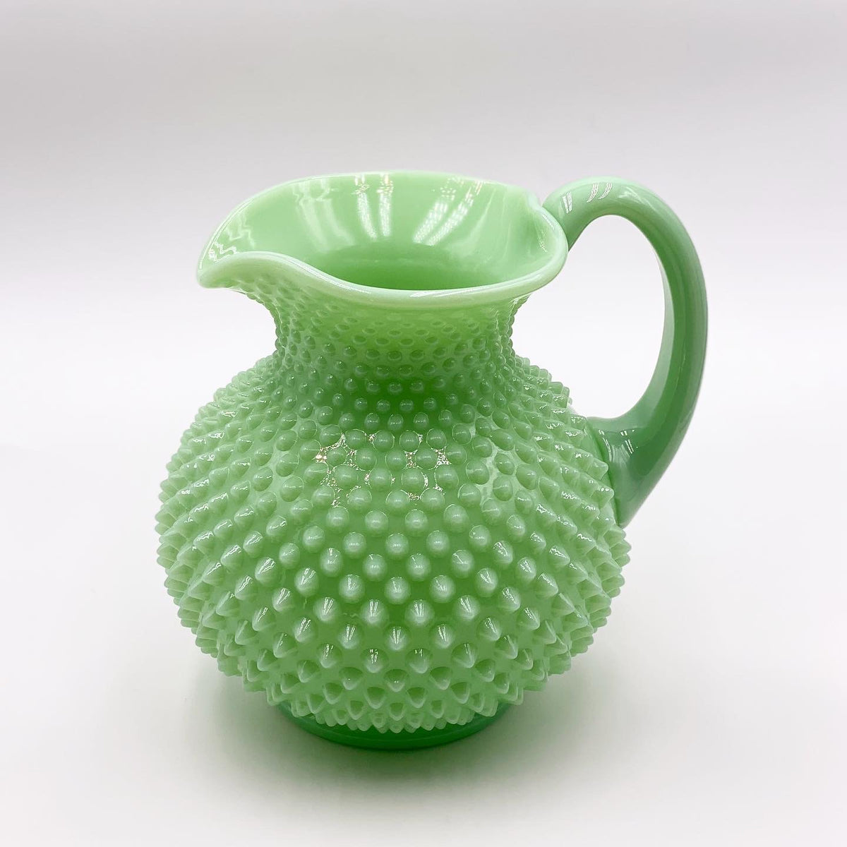 ‘Gigi' Glass Pitcher in 'Jadeite' — Backcountry Mercantile